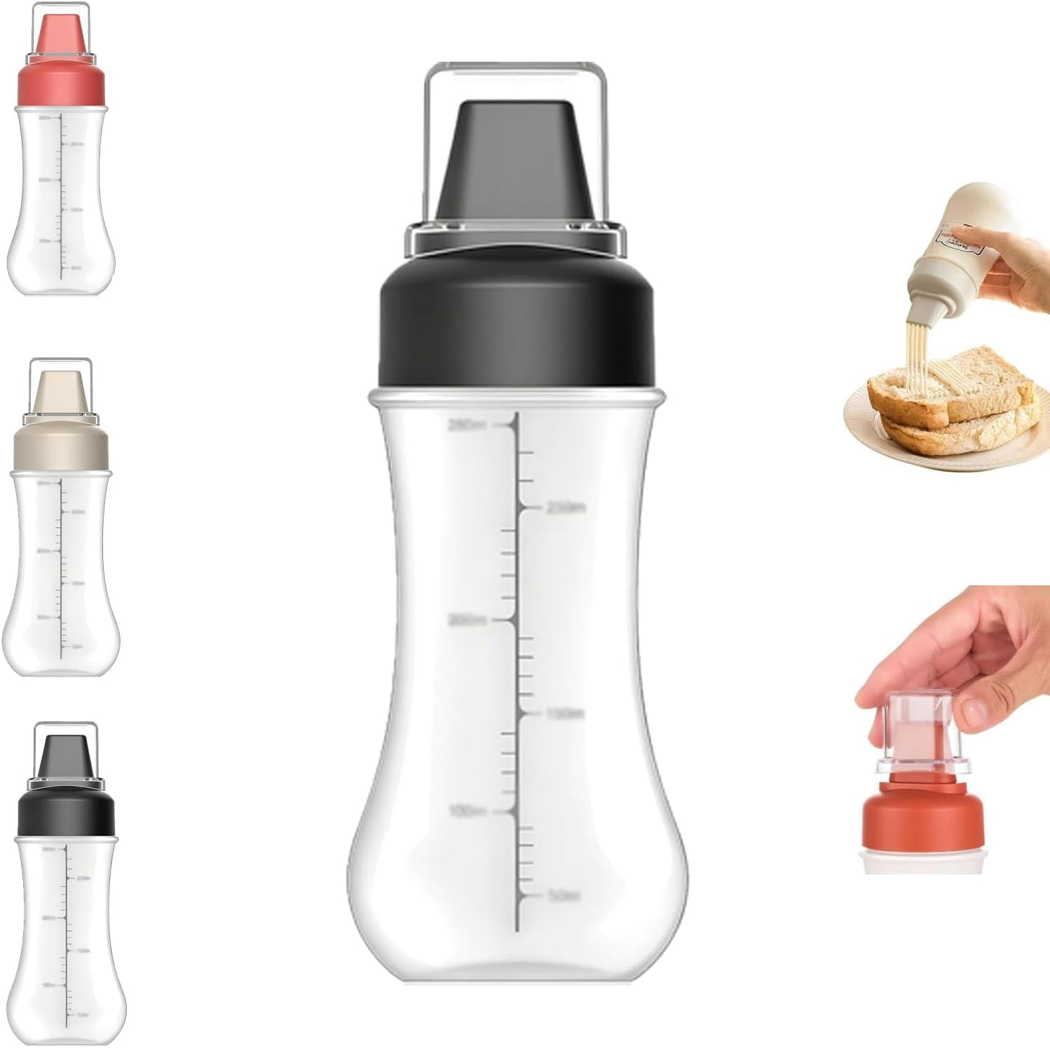 2026 Upgraded Condiment Squeeze Spray Bottle,12oz Leak Proof Measurable ...