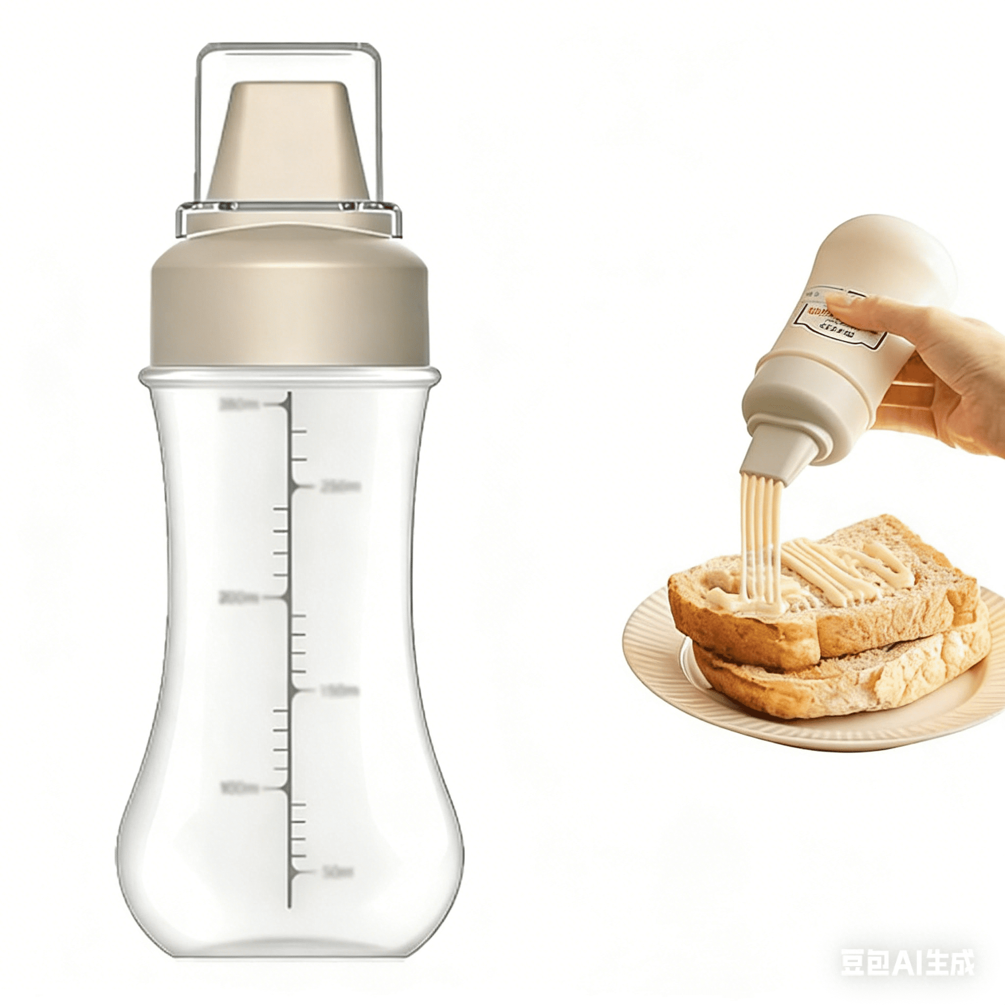 2026 Upgraded Condiment Squeeze Spray Bottle,12oz Leak Proof Measurable ...