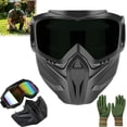 2026 Upgraded Detachable Full Face Goggle Mask, Anti-Fog Grass Cutting ...