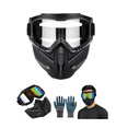 2026 Upgraded Detachable Full Face Goggle Mask, for Riding, Windproof ...