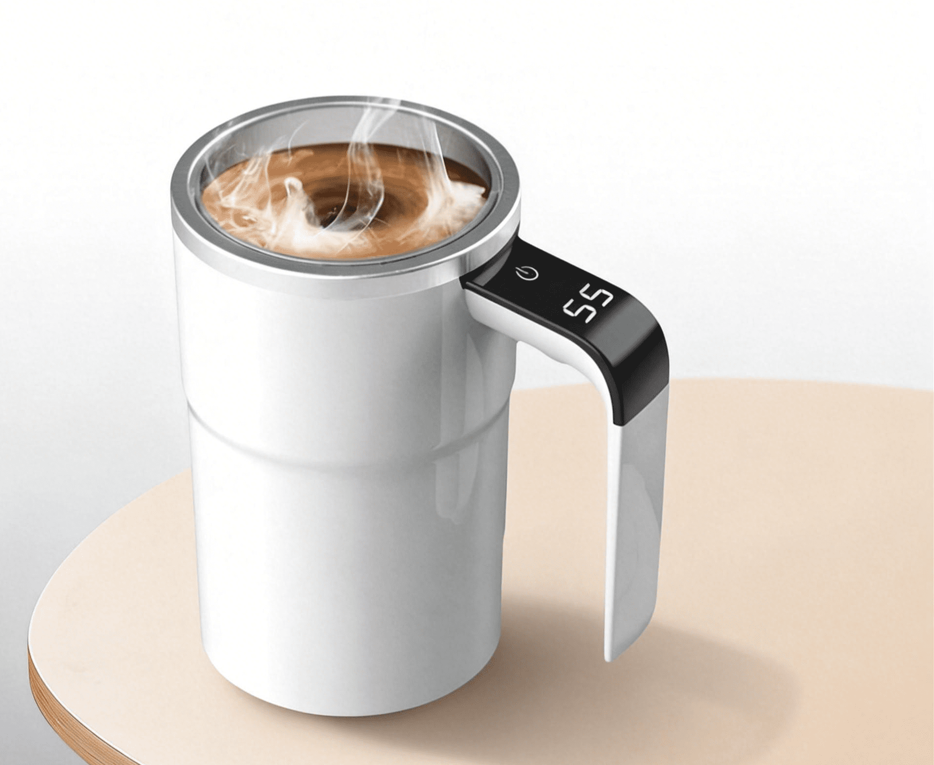 2026 Upgraded Electric Coffee Mug with a Built-In LCD Thermometer ...