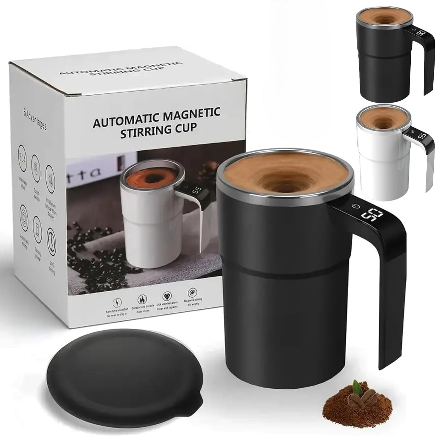 2026 Upgraded Electric Coffee Mug with Built, Rechargeable Self ...
