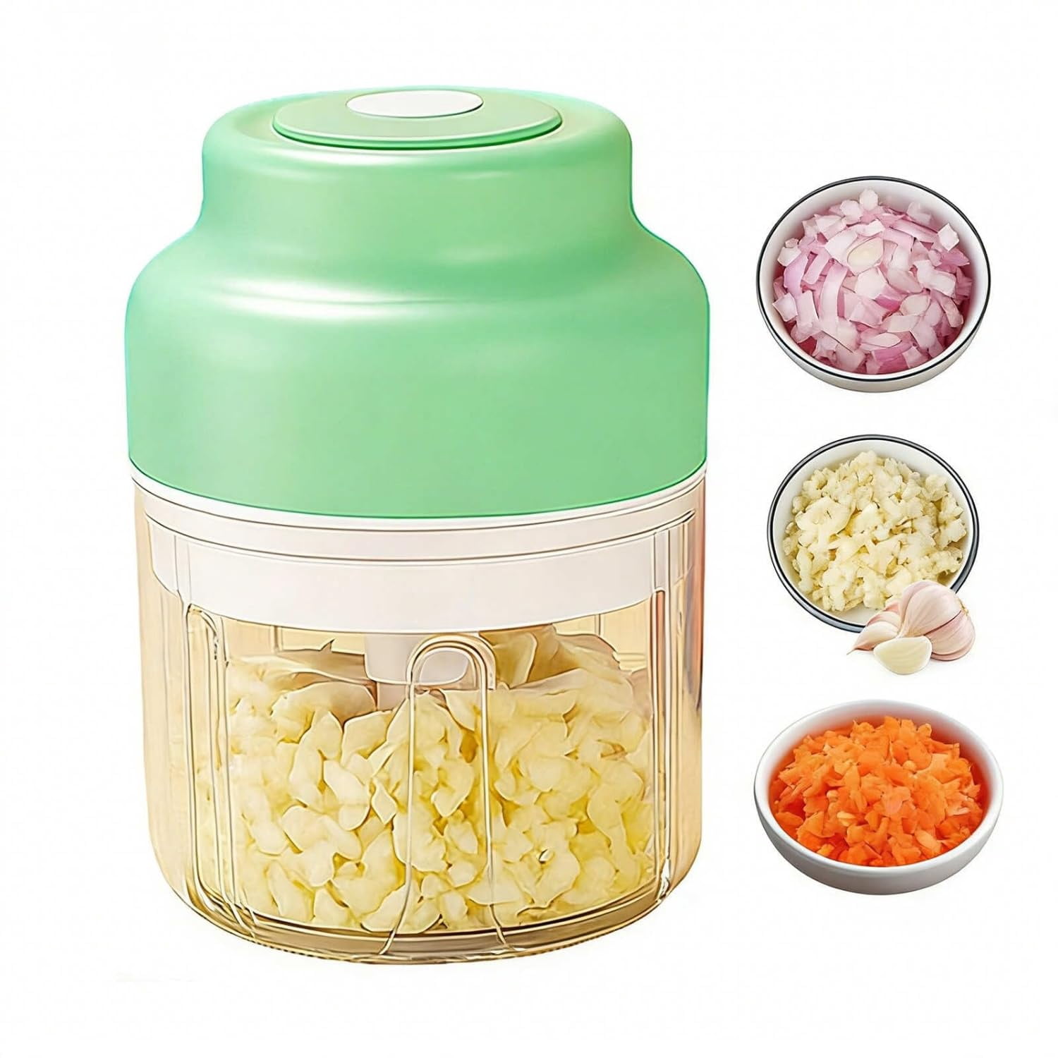 2026 Upgraded Electric Garlic Chopper, Rechargeable With Storage and ...