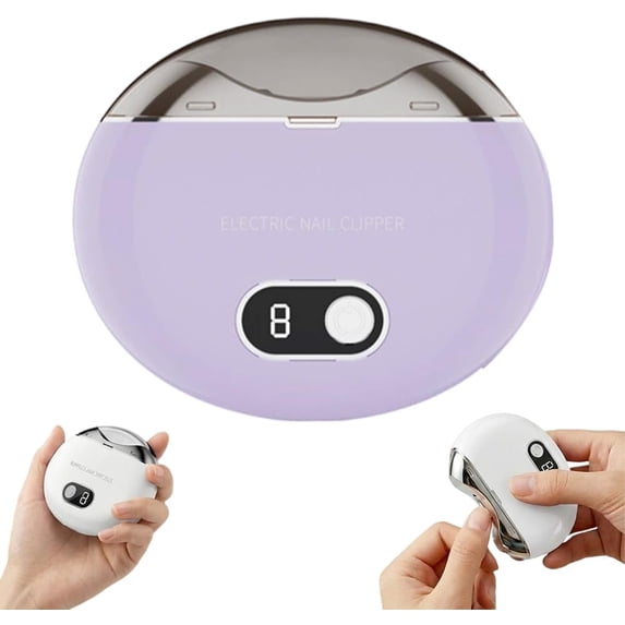 2026 Upgraded Electric Nail Clipper with LED Light, Automatic Nail ...