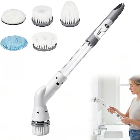 2026 Upgraded Electric Spin Scrubber Kit: 5-in-1 Cordless Power ...