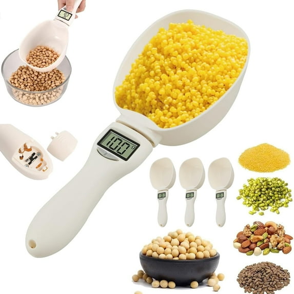 2026 Upgraded Electronic Measuring Spoon Scale: LCD Display & Unit ...