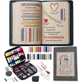 2026 Upgraded Embroidery Stitch Book Kit, 106 Patterns with Tools ...
