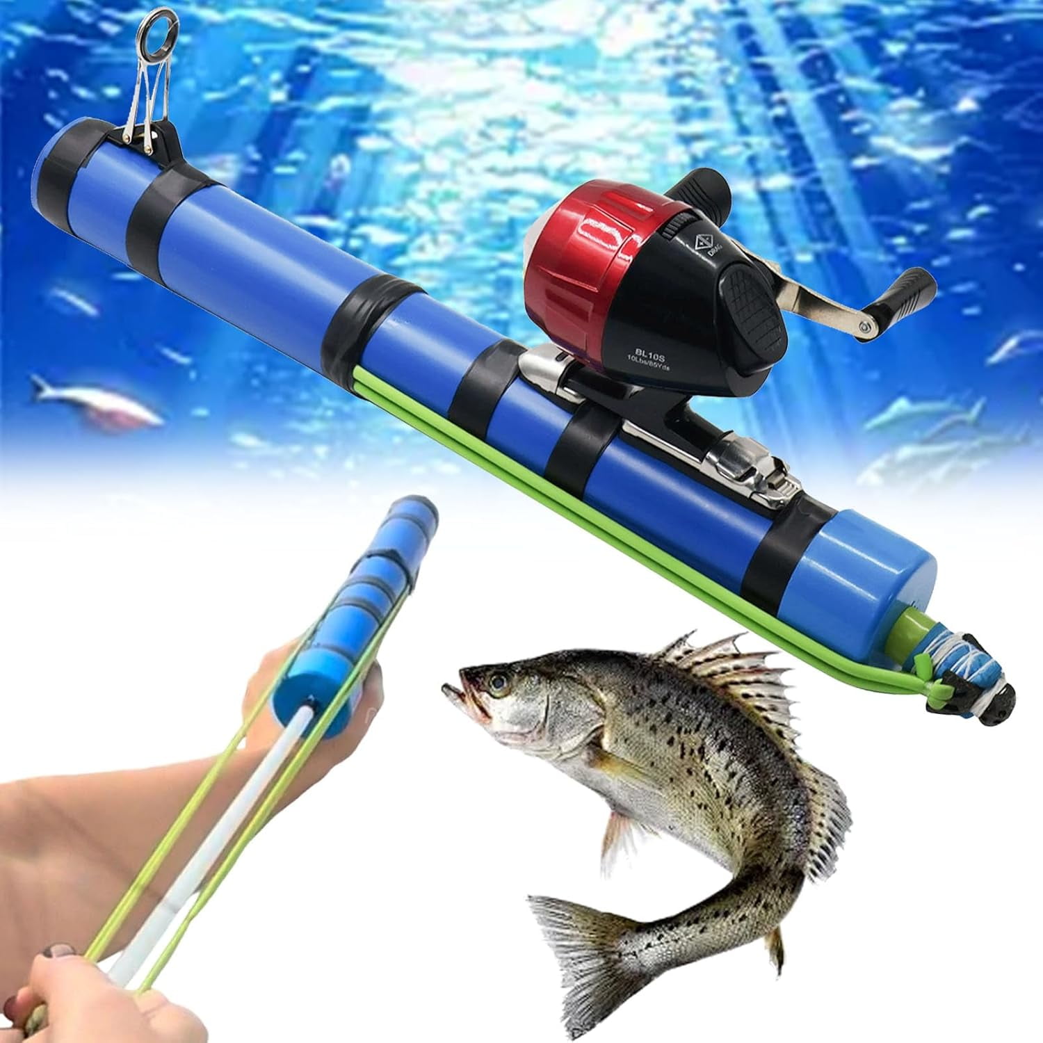 2026 Upgraded Fishing Catapult Rod, Professional Slingshot Fishing Reel ...