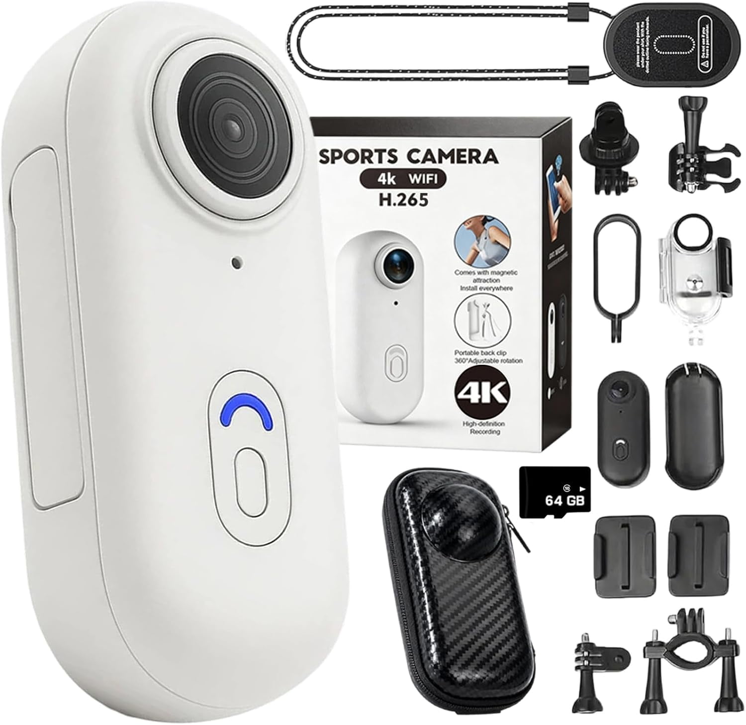 2026 Upgraded HD Action Camera, 360° Motorcycle Camera, 1080p/4k Mini ...