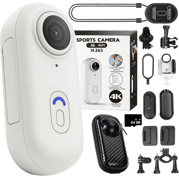 2026 Upgraded HD Action Camera, 360° Motorcycle Camera with 1080P/4K ...