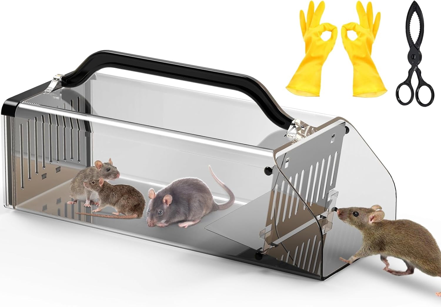 2026 Upgraded Humane Mouse Traps Indoor for Home, Large No-Kill Live ...