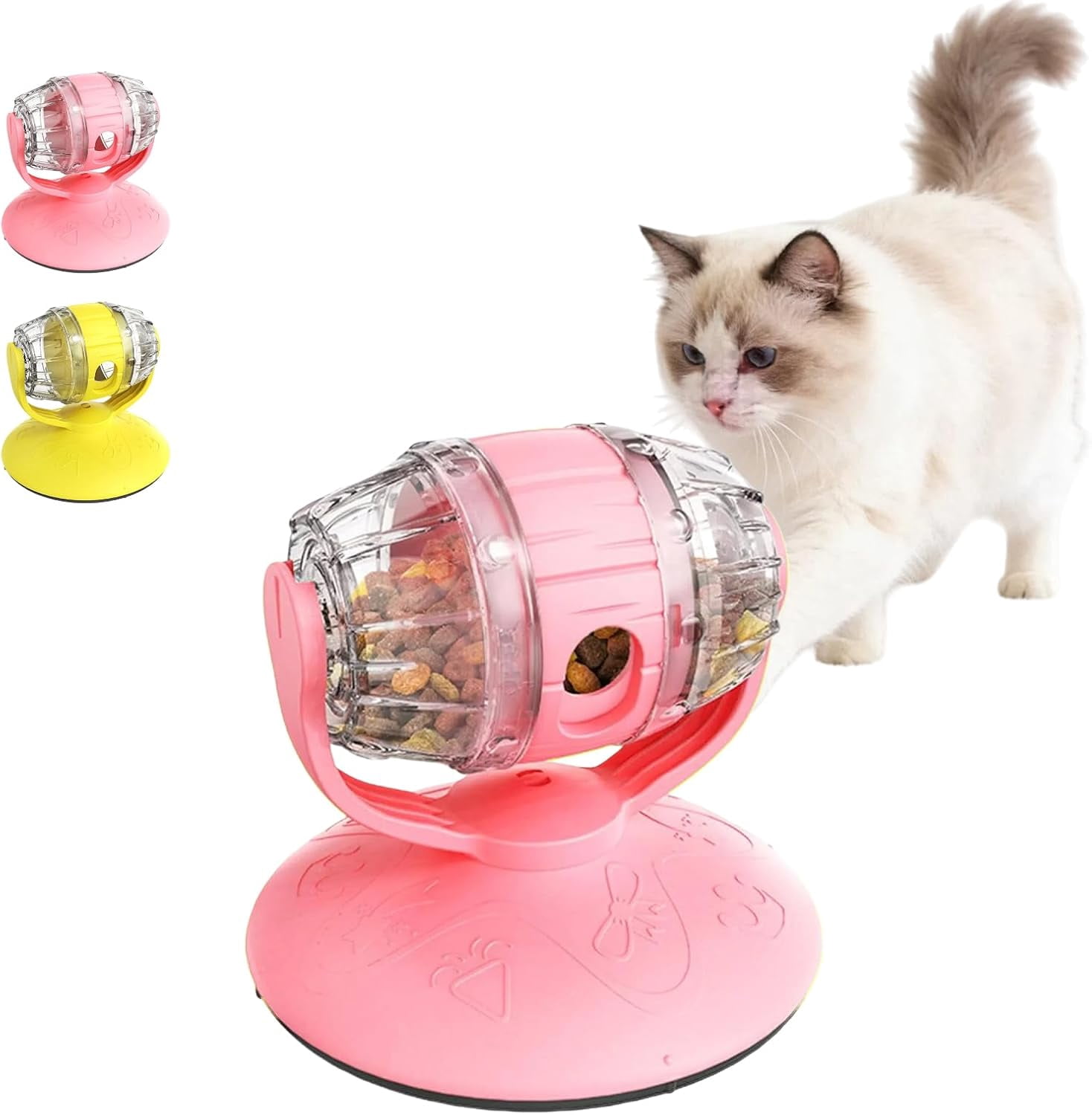 2026 Upgraded Interactive Cat Slow Feeder Toys, Beer Barrel Interactive ...