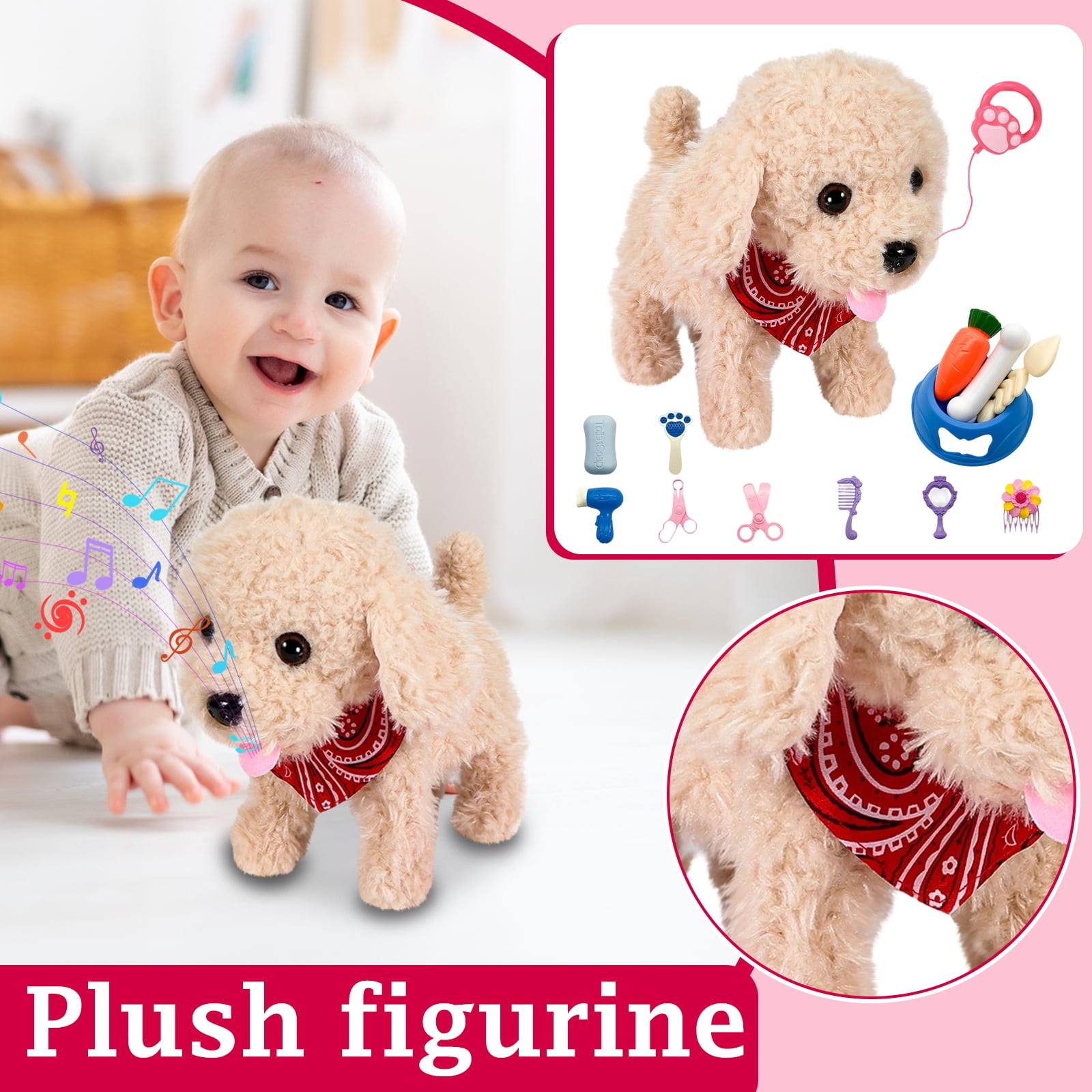 2026 Upgraded Interactive Robot Dog, Realistic Walking Barking Tail ...
