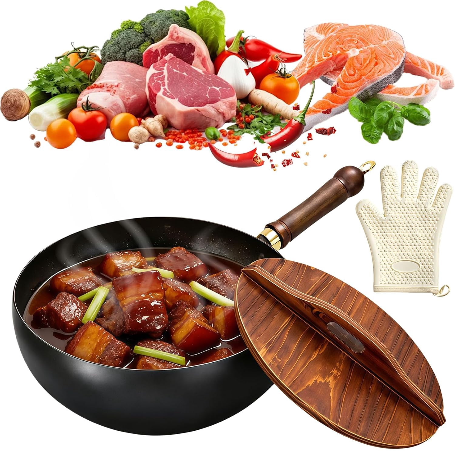 2026 Upgraded Japanese Cooking Cast Iron Pot, Japanese Hand-Forged Non ...