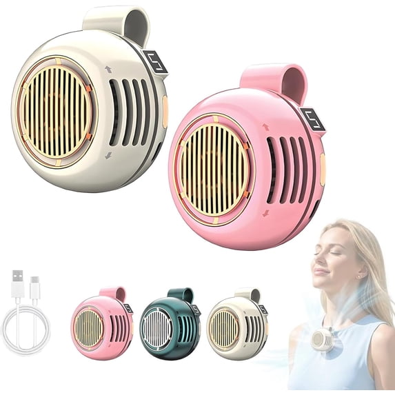 2026 Upgraded Mini Portable Pocket Fan, 360° Rotatable Portable Clip on ...