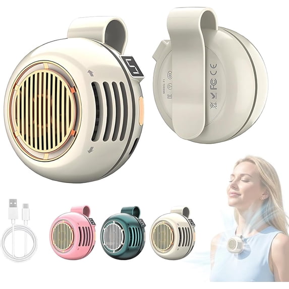 2026 Upgraded Mini Portable Pocket Fan, 360° Rotatable Portable Clip on ...