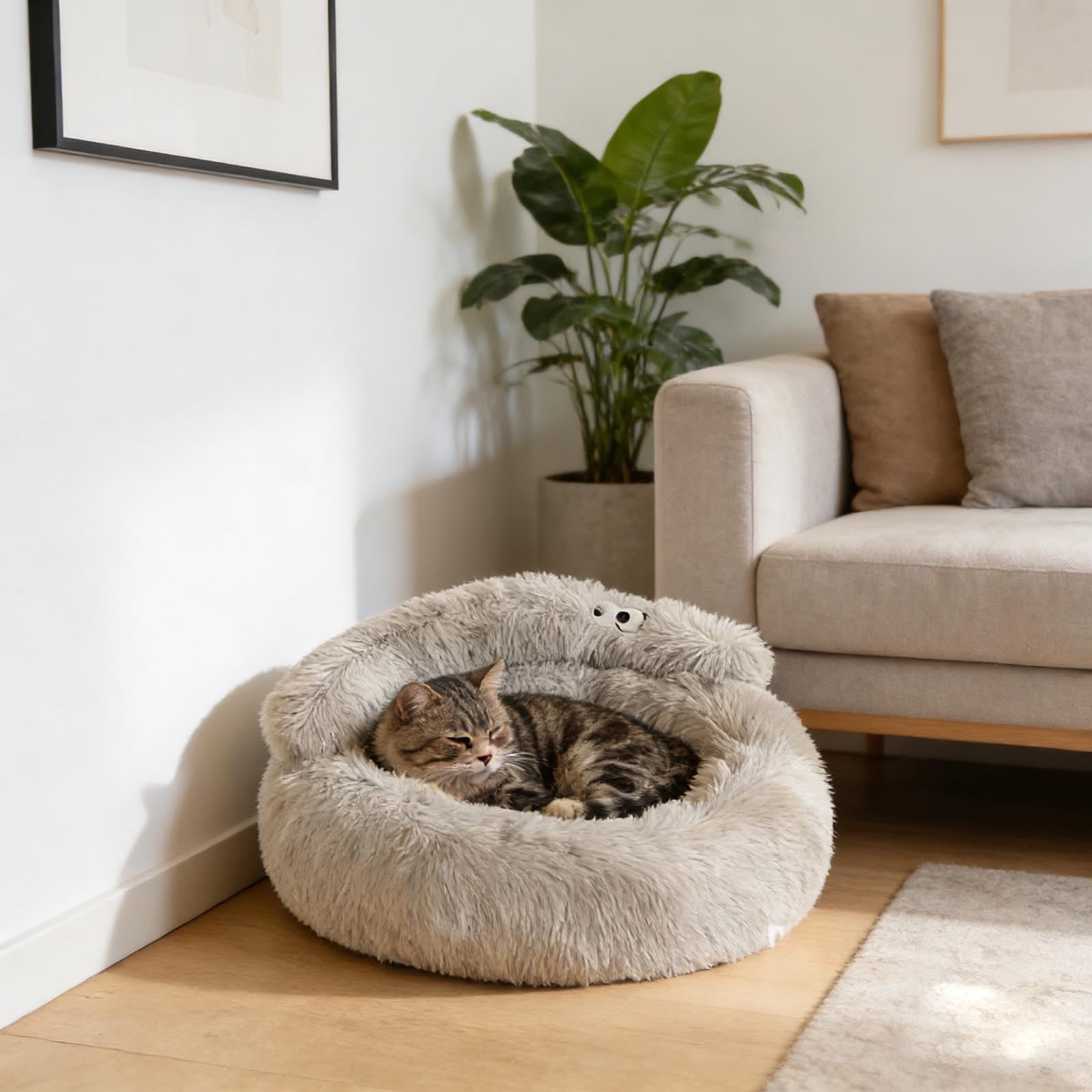 2026 Upgraded Pet Bed for Indoor Cats and Puppies Soft Durable Portable ...