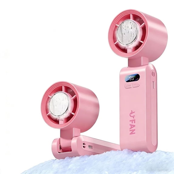 2026 Upgraded Portable Turbo Fan, 3 in 1 Handheld Desk and Neck Small ...