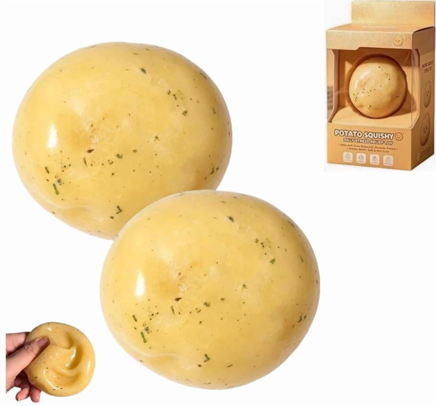 2026 Upgraded Potato Squishy Toy, Realistic Mashed Potato Stress Ball ...