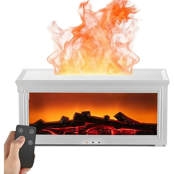 2026 Upgraded Realistic Flame Aroma Diffuser, 7 Colors Fireplace Fire ...