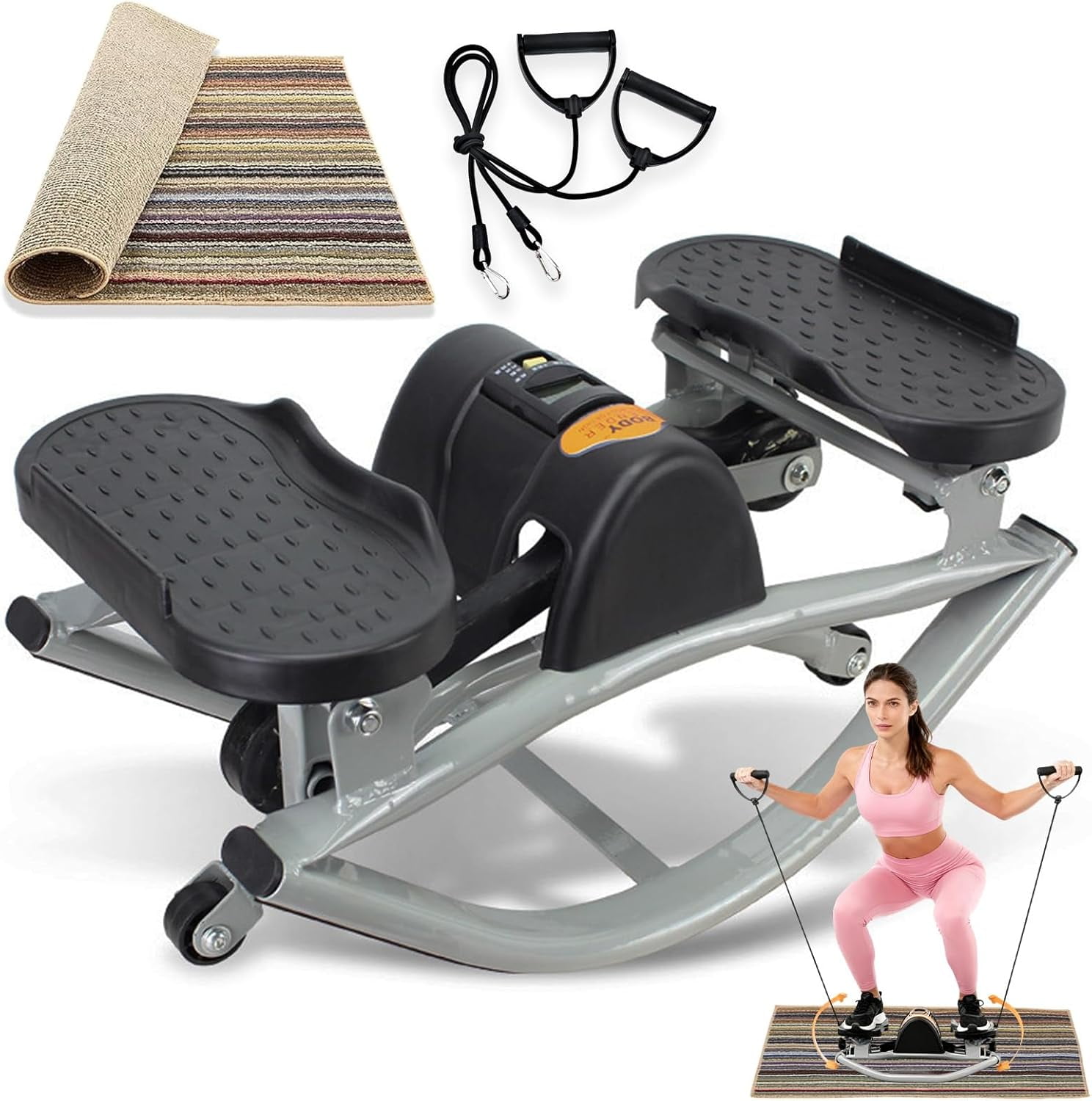 2026 Upgraded Rock Stepper Side to Side, Lateral Rocking Fitness ...