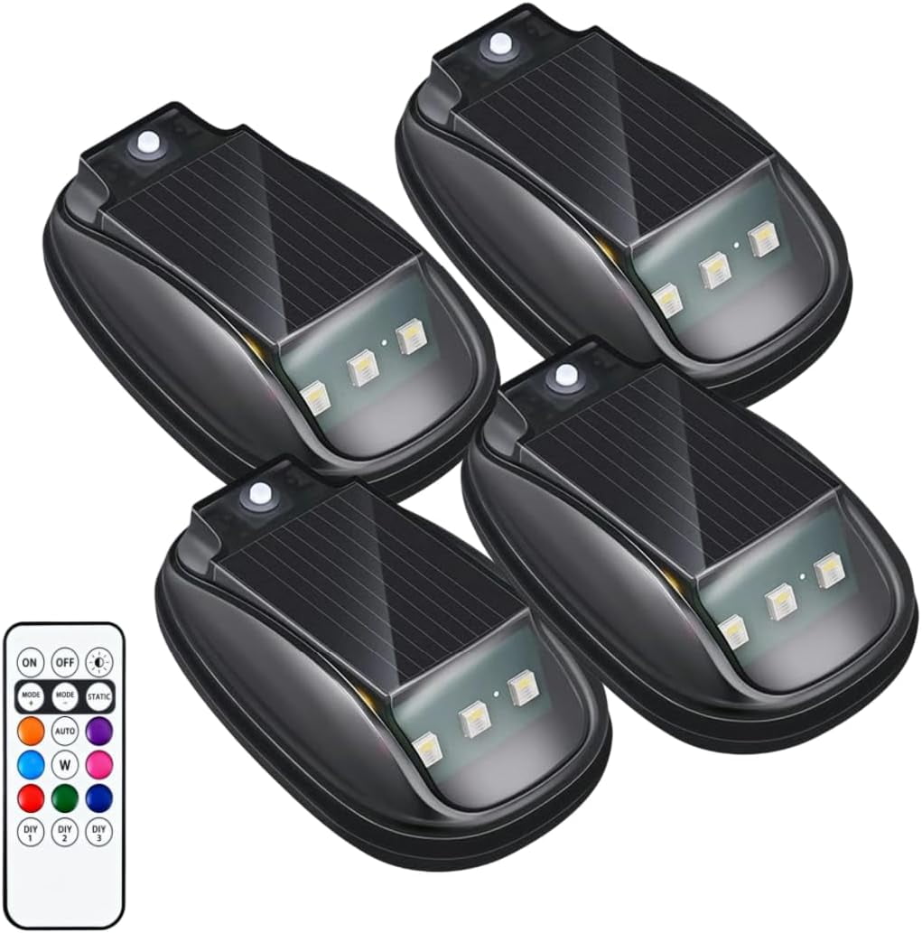 2026 Upgraded Smart LED Car Top Fin Light, Solar Energy RGB Decorative ...