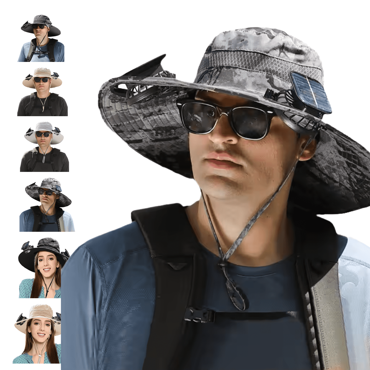 2026 Upgraded Solar Power Hat Fan, Hat With Fan - Hat With Solar ...