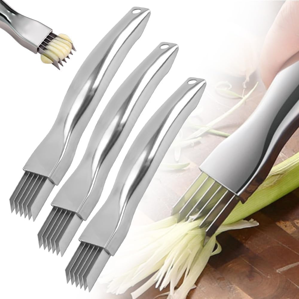 2026 Upgraded Stainless Steel Onion Cutter, Shred Silk The Knife ...