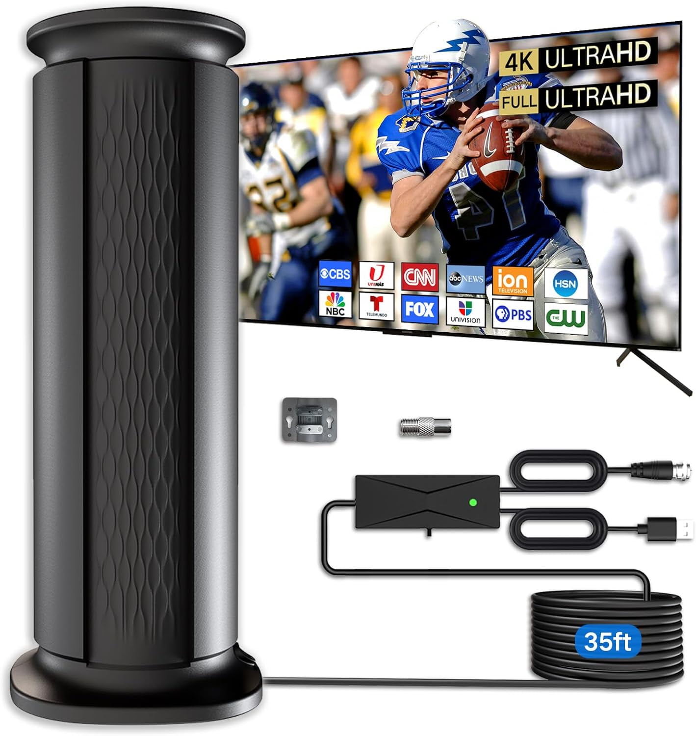 2026 Upgraded TV Antenna Up 2800+ Miles Range, Digital Best Antenna for ...