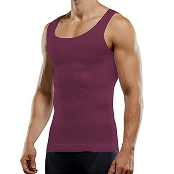 2026 Upgraded Tank Mens, Breathable Compression Shirt for Men Build Perfect BodyPurple M ...