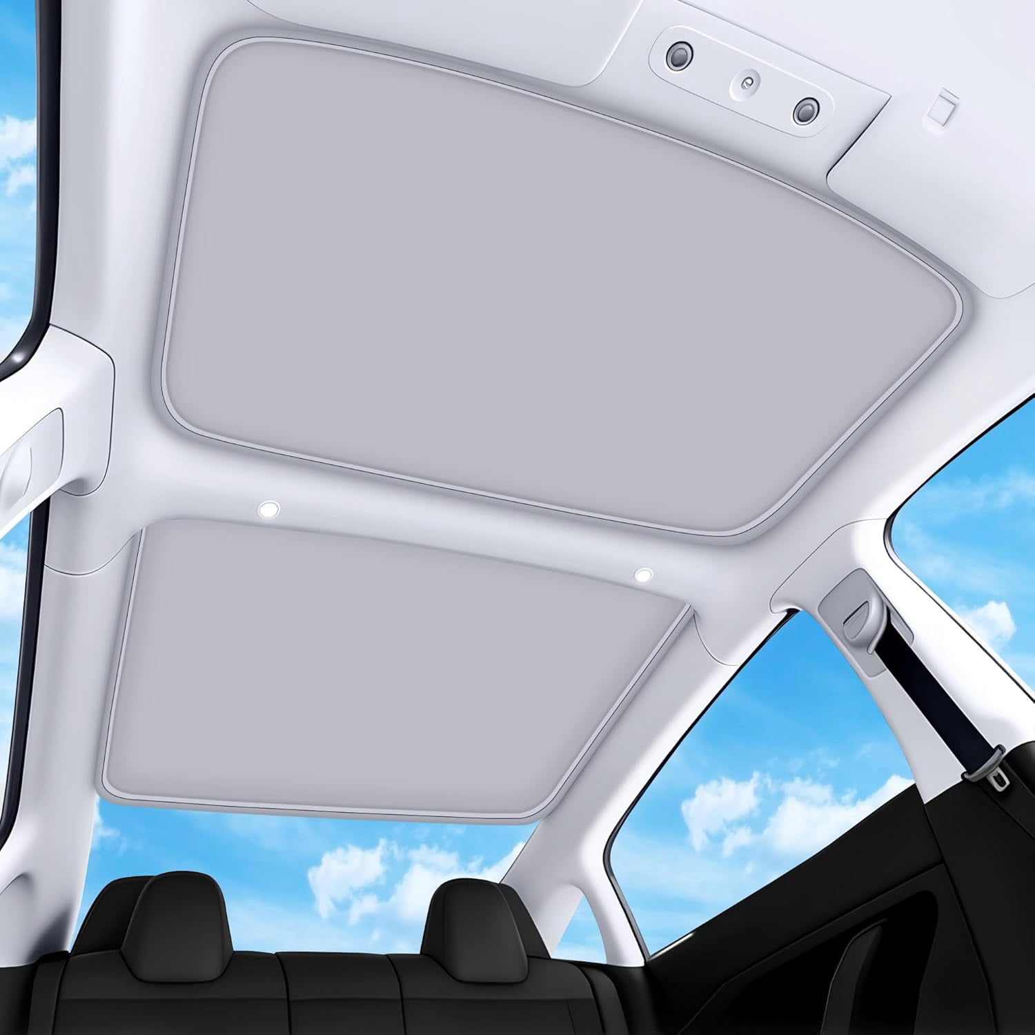 2026 Upgraded for Tesla Model 3 Accessories Sunshade Roof [No Sag, Ice ...