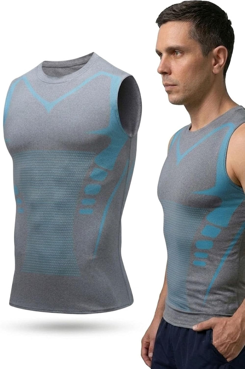 2026 Upgraded V Boost Compression Shirt Men, Athletic Quick-Dry ...