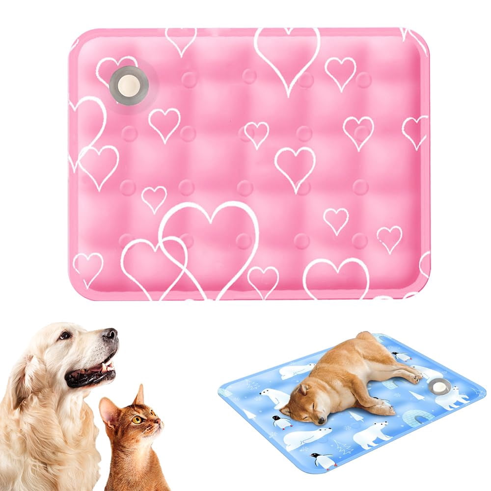 2026 Upgraded Water-Fillable Pet Cooling Mat, Reusable Washable Gel ...