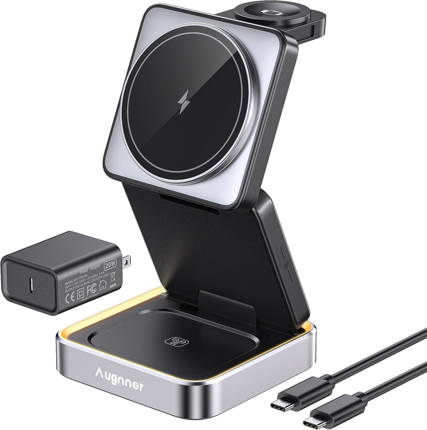 2026 Upgraded Wireless Charger 3 in 1, Foldable Wireless Charging ...