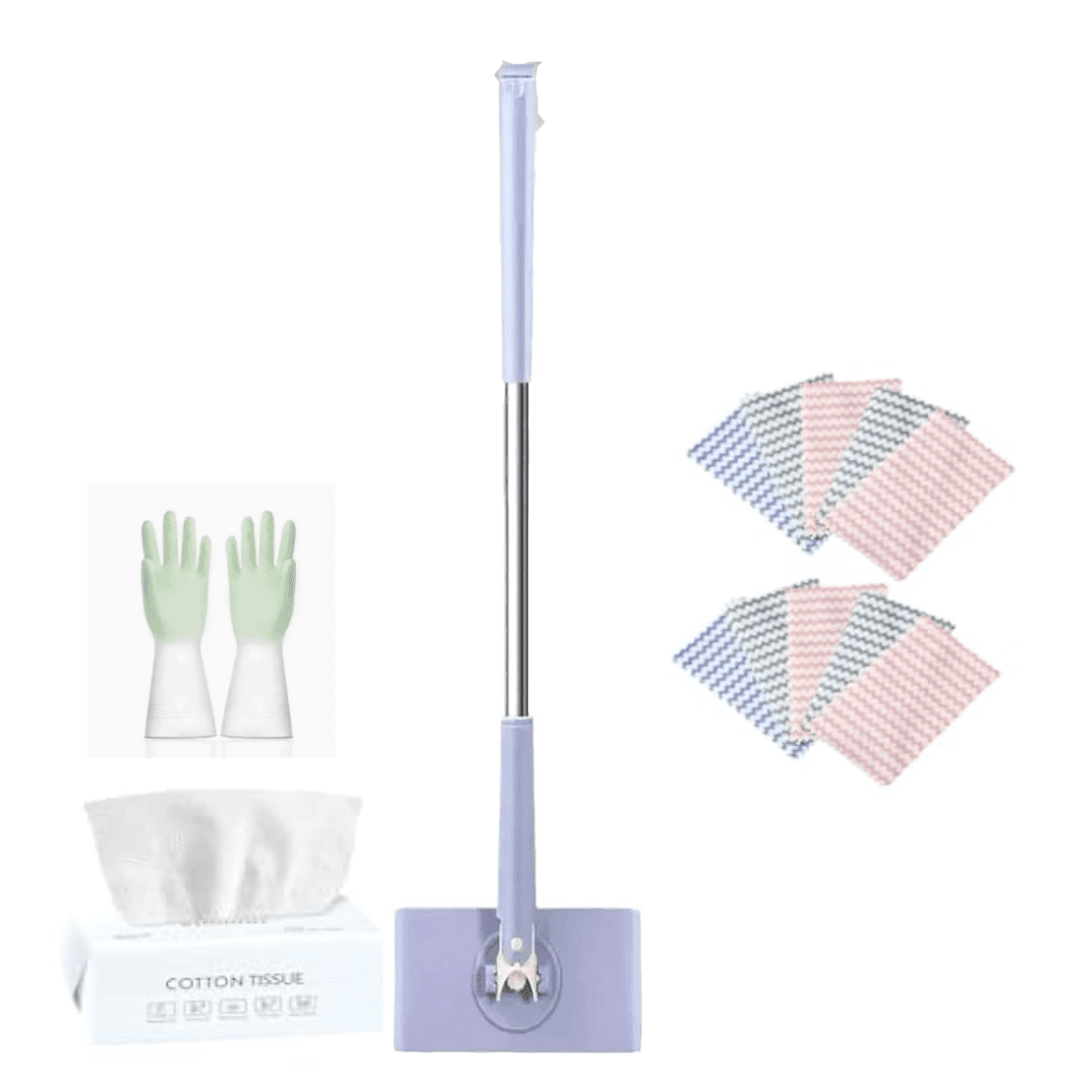 2026 Upgraded Zero Touch Snap Grip Mini Mop,Retractable Gap Dust ...