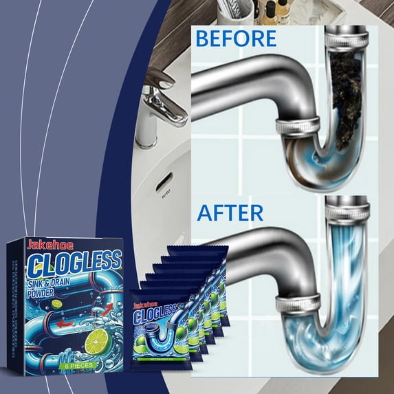 2026 Upgrated Pipe Dredging Powder Strong Cleaning Dissolving Sewer ...