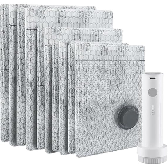 2026 Vacuum Seal Bags, Compression Space Saver with Electric Air Pump ...