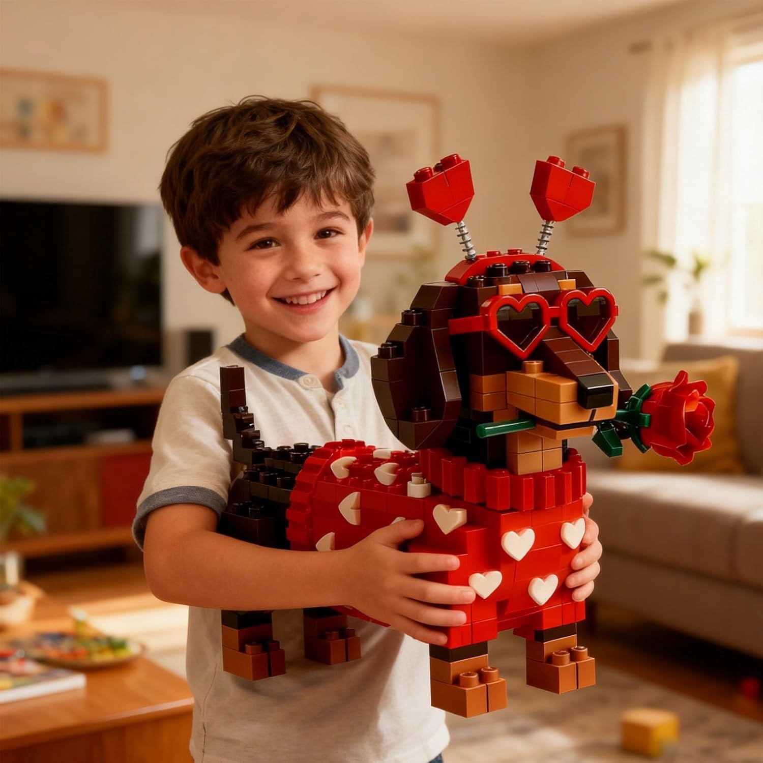 2026 Valentine’s Day Exclusive Dachshund Brick Set - 2026 Dachshund 3D ...