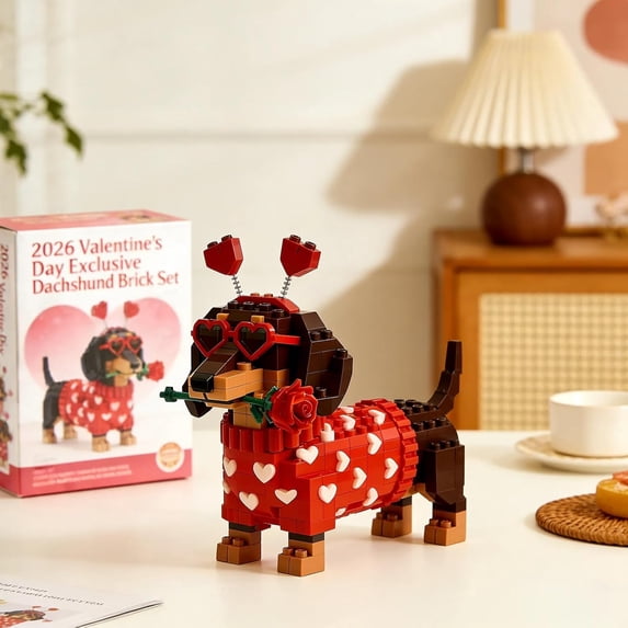 2026 Valentine’s Day Exclusive Dachshund Brick Set - Valentine's ...