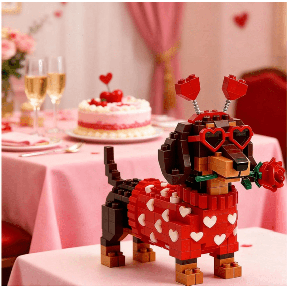 2026 Valentine's Day Limited Edition Brick Set, Love Corgi Brick Set ...