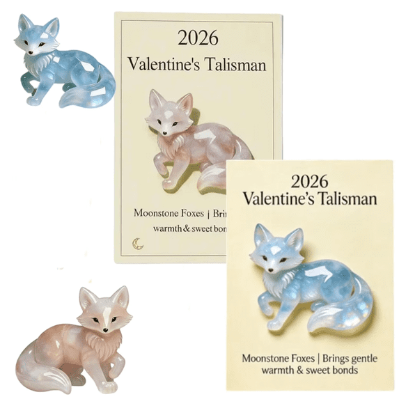 2026 Valentine’s Talisman: Moonstone Fox - Premium Natural Crystal ...