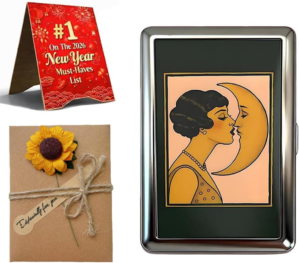 2026 Vintage Style Versatile Card & Cash Case With RFID Protection, Art ...