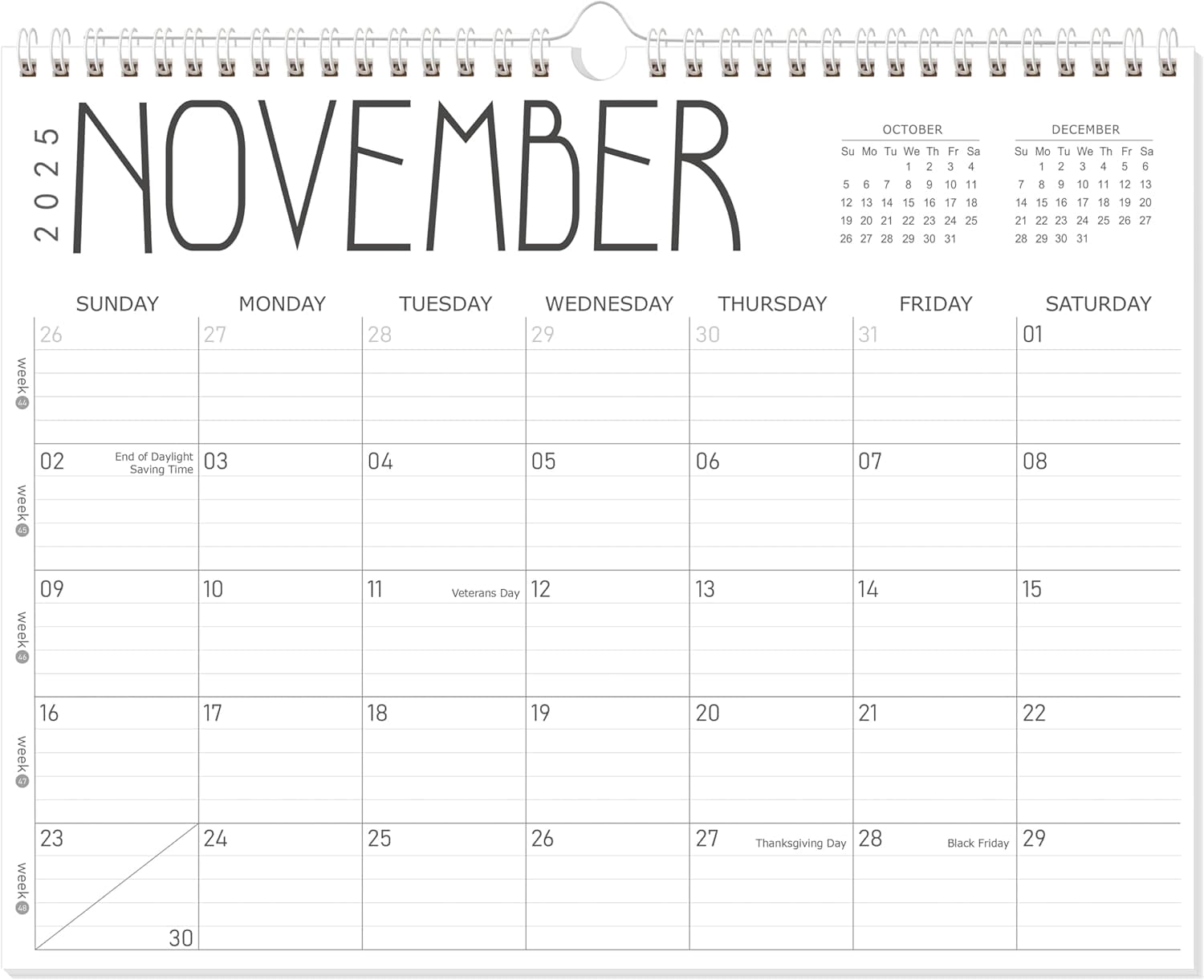 2026 Wall Calendar - 12 Monthly Calendar from September 2025 to August ...