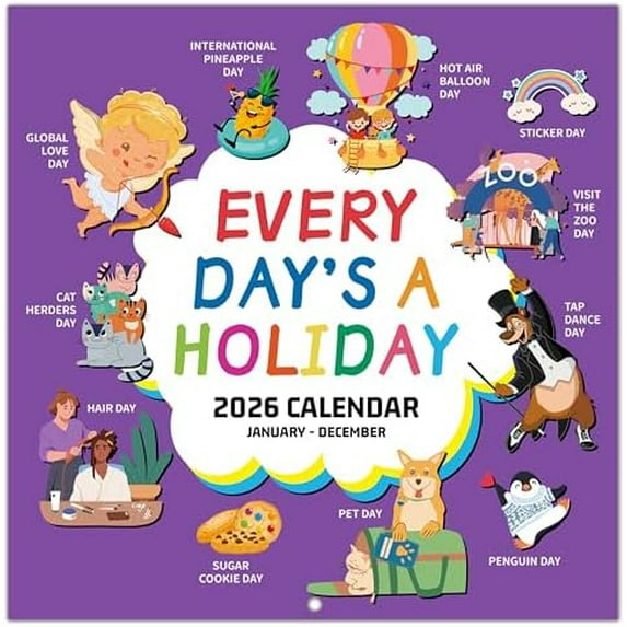 2026 Wall Calendar - 12 Months Calendar from Jan. 2026 - Dec. 2026, 12 ...