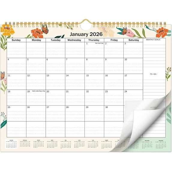 2026 Wall Calendar 2026-2027, 18 Month Large from January to June 2027 ...