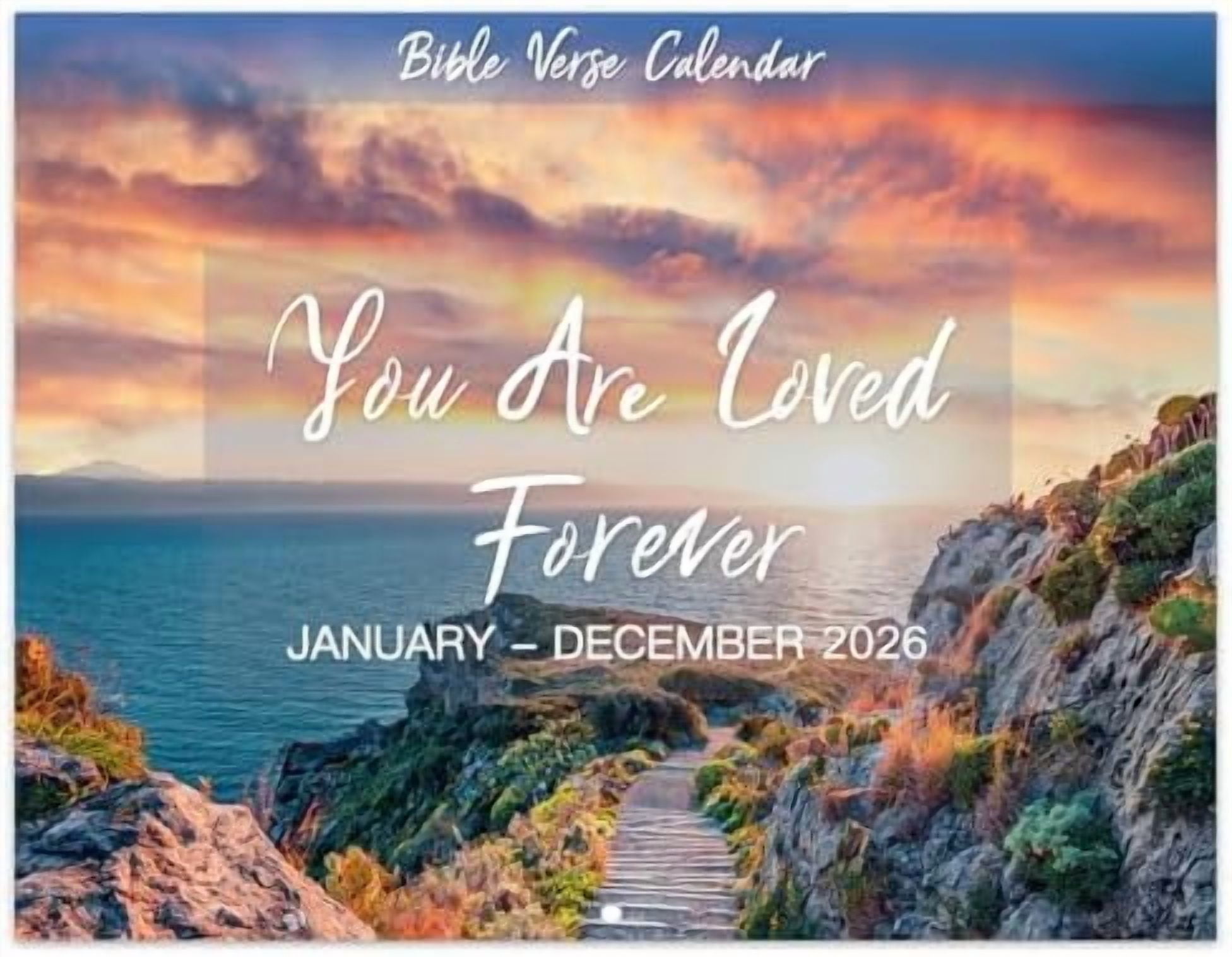 2026 Wall Calendar - 2026 Bible Verse Calendar, 12 Monthly Wall ...