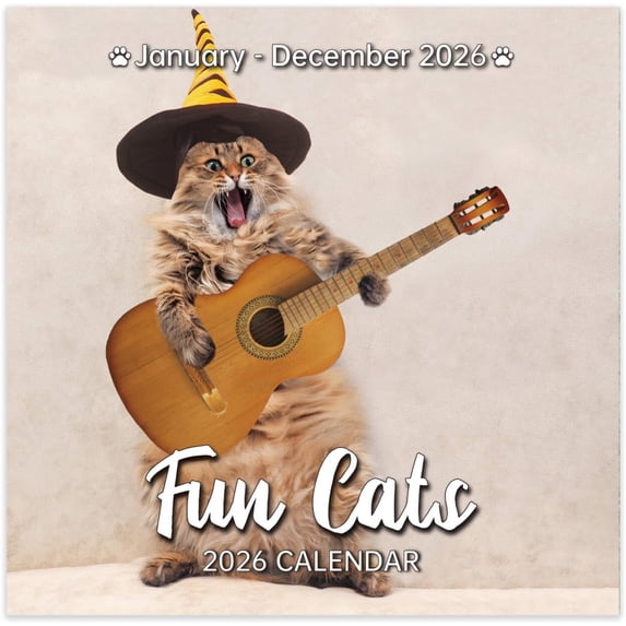 2026 Wall Calendar - 2026 Calendar, Funny Cats Calendar 2026, Jan. 2026 ...
