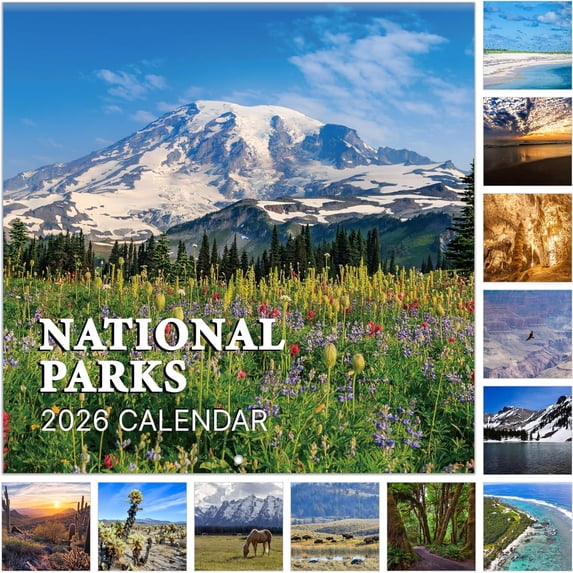 2026 Wall Calendar, 2026 National Parks Calendar, 12 Months from Jan ...