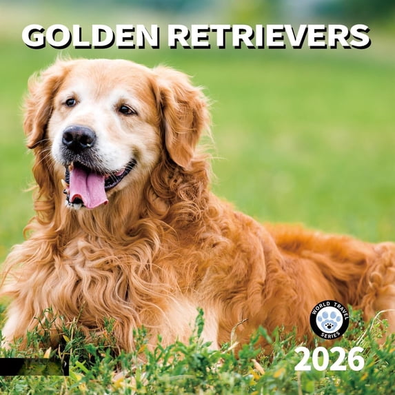 2026 Wall Calendar,Calendar 2026, November 2025 - December 2026, Wall Calendar Golden Retrievers ...