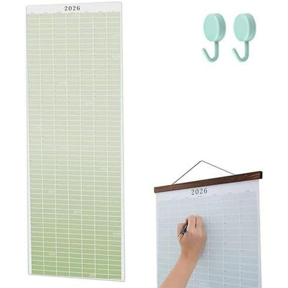 2026 Wall Calendar Cozy Pecan Print Design, 12 Month Full Year ...